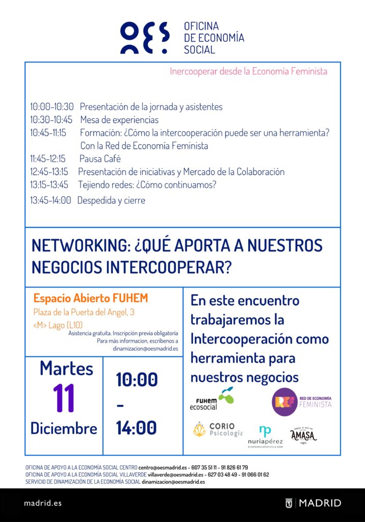 Charla: Networking, ¿Cómo cooperar si soy trabajadora autónoma? - Corio